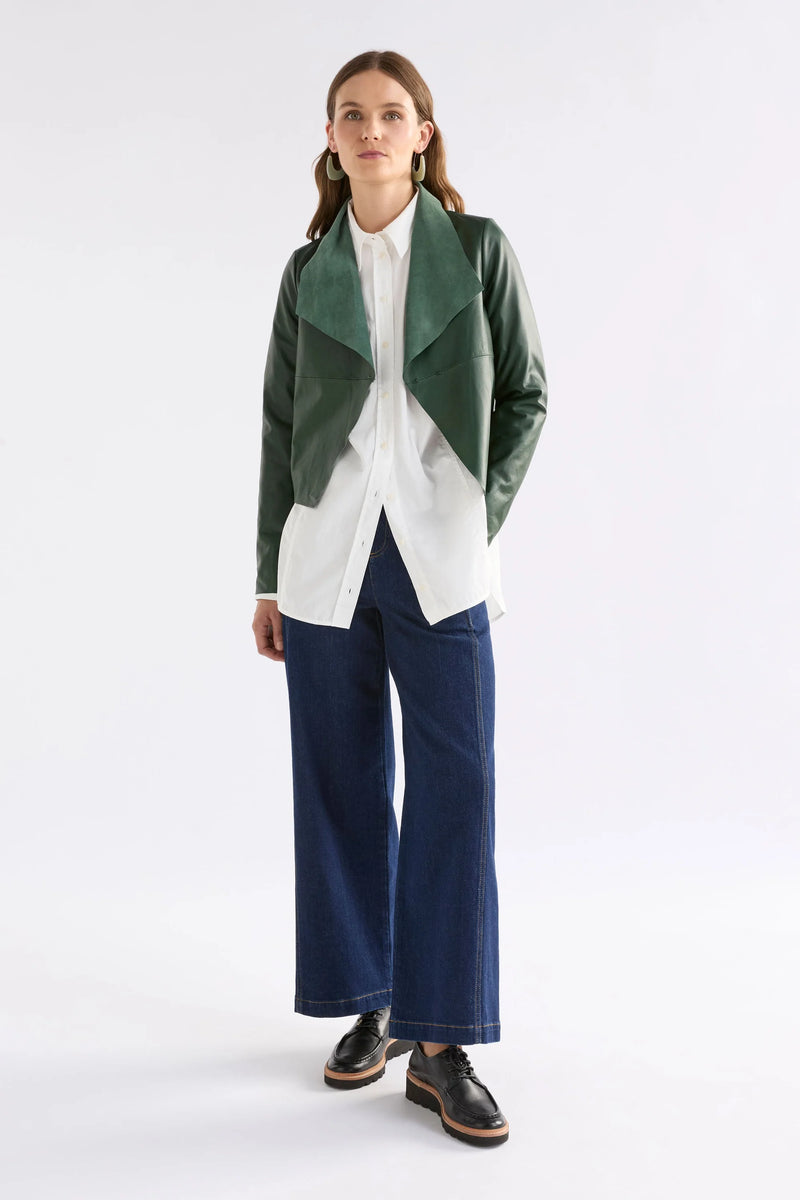 Elk Fine Leather Jacket Milan Green – Miss Gladys Sym Choon