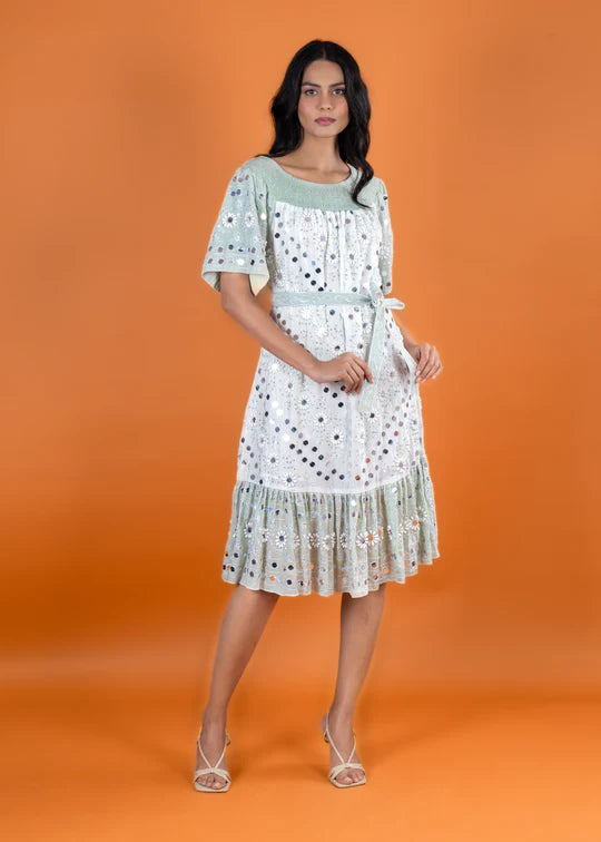 Anannasa Angel Tunic Dress Mint – Miss Gladys Sym Choon