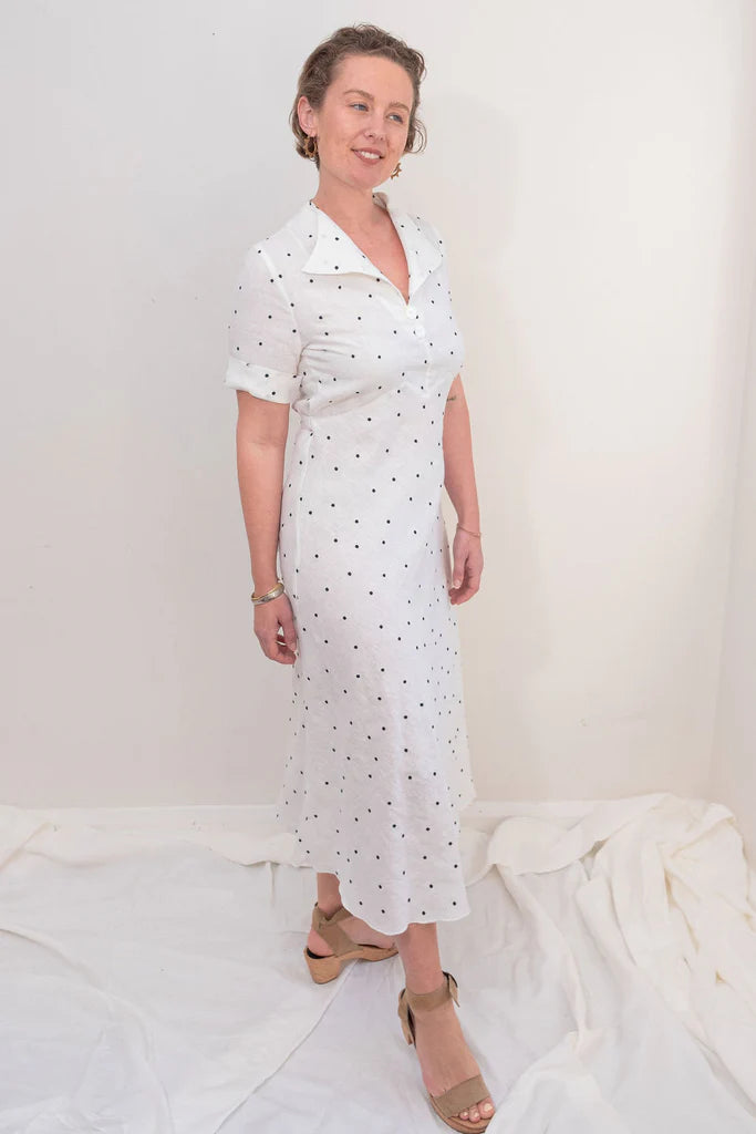 Miss Molly Julietta Print Dress Embroidered Dots – Miss Gladys Sym Choon
