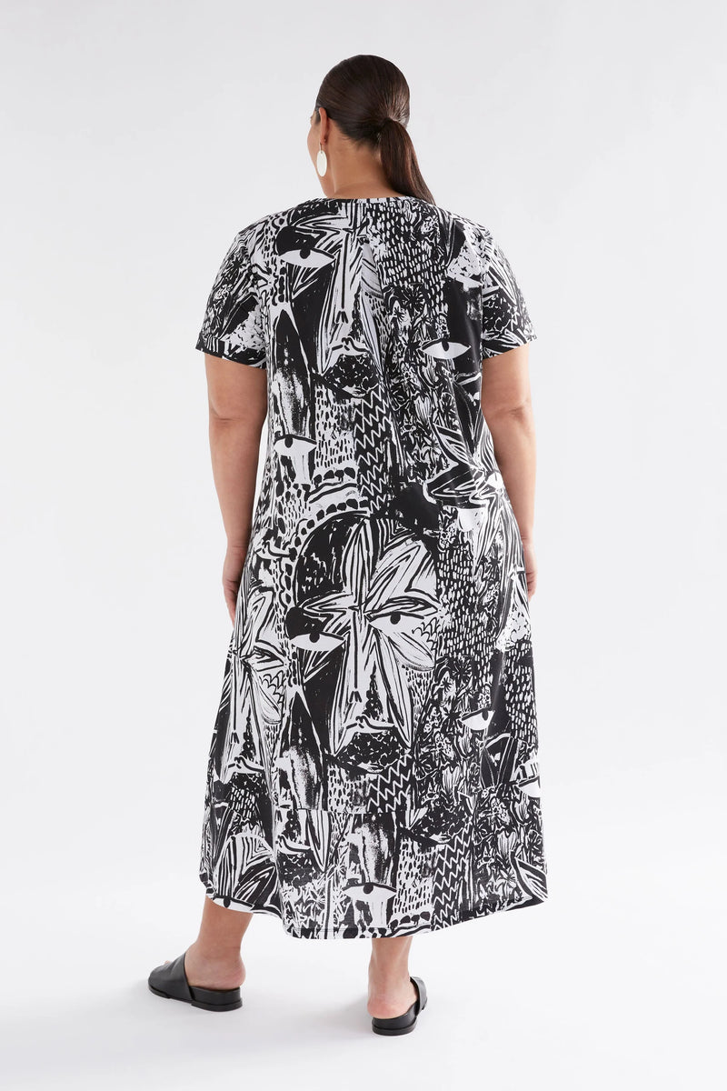 Elk Haki Dress Tropea Print – Miss Gladys Sym Choon