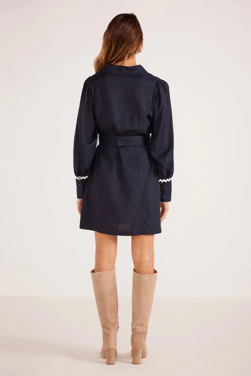 MINKPINK Lucy Rik Rak Mini Dress Washed Black – Miss Gladys Sym Choon