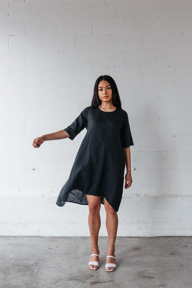 MGSC David Dress Black Bean – Miss Gladys Sym Choon