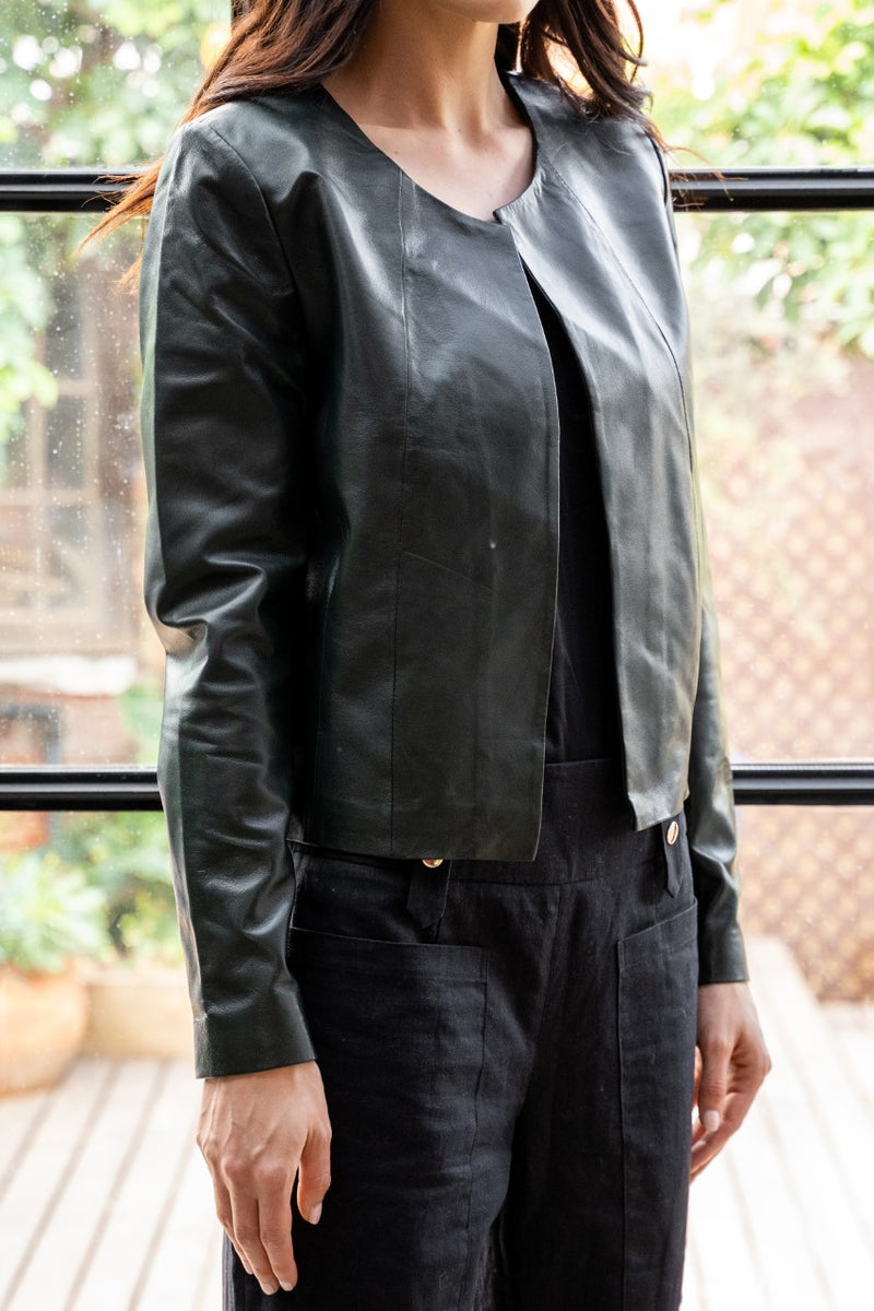 DEA Milla Black Leather Jacket – Miss Gladys Sym Choon